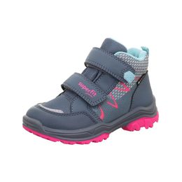 Superfit Stiefel 'Jupiter' Jungen Gr&ouml;&szlig;e 30 marine / hellblau / hellgrau / neonpink