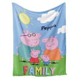 Peppa Pig Decke Gr&ouml;&szlig;e One Size blau / mischfarben