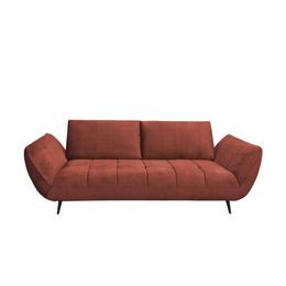 bobb Einzelsofa mit Sitztiefenverstellung Carly rot Ma&szlig;e (cm): B: 240 H: 90 T: 123.0 Sofas > Sofas nach Material > Stoffsofas &raquo; Sofa DE