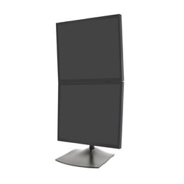 Ergotron DS100 Dual-Monitor Tischstandfu&szlig; f&uuml;r zwei Monitore vertikal bis 61 cm 24 Zoll schwarz