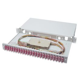 Digitus LWL Splei&szlig;box, 1HE, best&uuml;ckt, 24x SC DX, OM4
