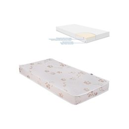 Kikkaboo Babybett-Matratze Memory Comfort, 120 x 60 x 12 cm Bindungsveredelung pink