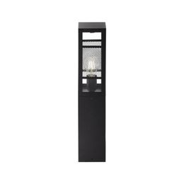 Brilliant Lampe, Getta Au&szlig;ensockelleuchte 50cm schwarz, Metall/Kunststoff, 1x A60, E27, 40W,Normallampen (nicht enthalten)