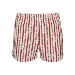 Karl Kani Badeshorts Herren Gr&ouml;&szlig;e XXL rot / schwarz / wei&szlig;