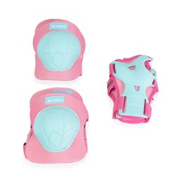 Byox Schutzausr&uuml;stung H110 Protektoren Ellenbogen- Handgelenk- und Kniesch&uuml;tzer rosa