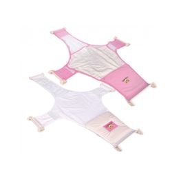 Moni Babywannennetz 8854, Kunststoff Clips, Badewanneneinsatz, ab Geburt rosa