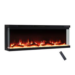 BALDERIA Elektrokamin Orson 50 - Einbaukamin mit Heizung 1800 W
