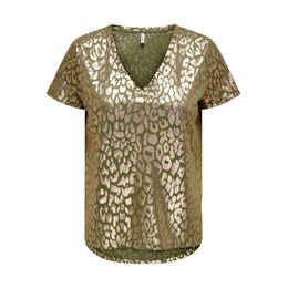 Only T-Shirt Damen Gr&ouml;&szlig;e XS gold / gr&uuml;n