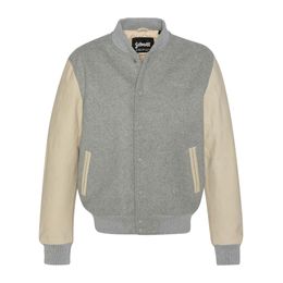 Schott NYC Jacke 'Lcusa' Herren Gr&ouml;&szlig;e M beige / graumeliert