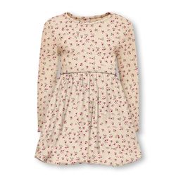 Only Mini Kleid 'KMGTRINNY' M&auml;dchen Gr&ouml;&szlig;e 116 beige / gr&uuml;n / rosa / dunkelpink