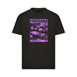 Mister Tee T-Shirt 'Yokohama Race' Jungen Gr&ouml;&szlig;e 134/140 lila / schwarz