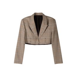 Bershka Blazer Damen Gr&ouml;&szlig;e 40 hellbeige / braun