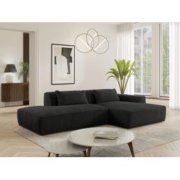 Ecksofa, B:294cm H:71cm T:165cmschwarz, exxpo - SOFA FASHION, Wohnzimmer, Sofas, "Billund modernes Designsofa, bequem und elegant, Breite 294cm,