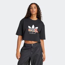 T-Shirt adidas originals "NELSON T-shirt", Damen, Gr. XL, schwarz, Obermaterial: 100% Baumwolle, Shirts T-Shirt, sportlicher Stil, f&uuml;r Freizeit und Alltag, aus Baumwolle
