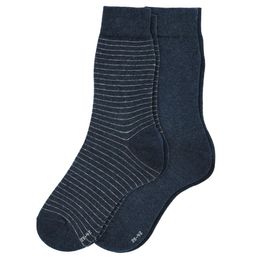 VanVaan 2 Paar Herren Socken aus Baumwoll-Mix