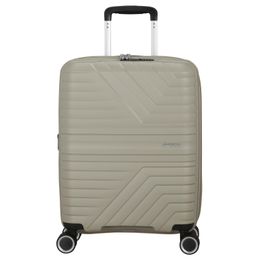 Hartschalen-Trolley American Tourister "FLYTWIST, verschiedene Gr&ouml;&szlig;en und Farben", Damen, Gr. B/H/T: 40cm x 55cm x 20cm 36 l, gelb (sandstone), Polypropylen, Koffer, Hartschalen-Koffer personalisierbar Volumenerweiterung