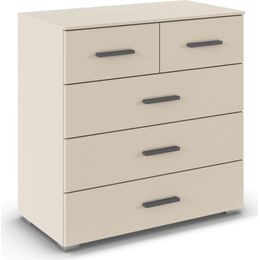 Kommode Rauch "Gamma", beige (champagner), B:80cm H:81cm T:42cm, Holzwerkstoff, Sideboards, Kommode, mit f&uuml;nf ger&auml;umigen Schubladen in verschiedenen Gr&ouml;&szlig;en MADE IN GERMANY