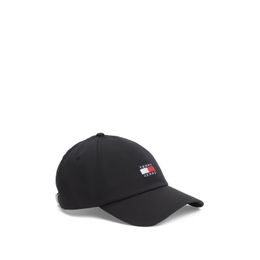 Baseball Cap Tommy Jeans "TJW HERITAGE CORE 5 PANEL CAP", Herren, schwarz, Web, Baumwolle, Caps, Logopr&auml;gung, Klemmverschluss UNISEX