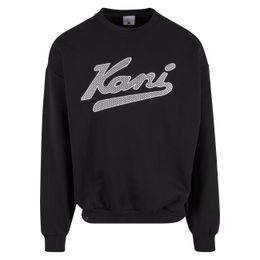 Karl Kani Damen Rundhalspullover "Karl Kani Varsity Palm OS Crewneck"schwarz, Gr. S, mehrfarbig, 65% Baumwolle, 35% Polyester, Pullover