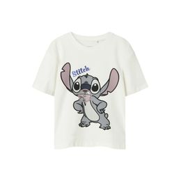 name it T-Shirt 'NKFAkun Stitch' M&auml;dchen Gr&ouml;&szlig;e 158/164 blau / hellgrau / schwarz / wei&szlig;