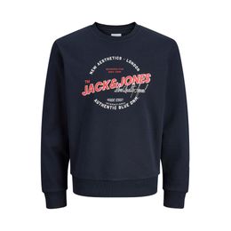 Jack & Jones Jack & Jones Sweatshirt Herren Gr&ouml;&szlig;e XXL nachtblau / rot / wei&szlig;