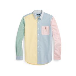 Polo Ralph Lauren Hemd Herren Gr&ouml;&szlig;e M hellblau / hellgelb / mint / ros&eacute;