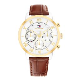 Tommy Hilfiger Analog Watch 'OXFORD' male Brown size One Size