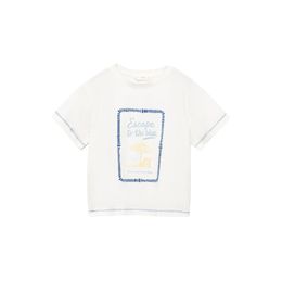Mango Kids T-Shirt 'ESCAPE' M&auml;dchen Gr&ouml;&szlig;e 152 blau / hellblau / pastellgelb / offwhite