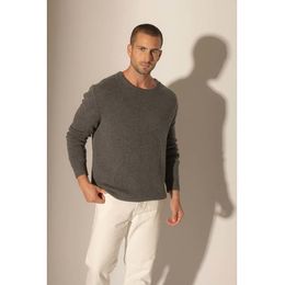 Perfect Cashmere Kaschmir-Pullover "Eden" in Grau - 65% | Gr&ouml;&szlig;e M | Herren-plussize