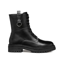 Geox Leder-Boots "Iridea" in Schwarz - 62% | Gr&ouml;&szlig;e 38 | Damen-stiefel