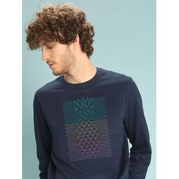 WOOOP Sweatshirt "Hala kahiki" in Dunkelblau - 45% | Gr&ouml;&szlig;e L | Herren-plussize