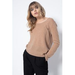 Perfect Cashmere Kaschmir-Pullover "Lindsay" in Beige - 64% | Gr&ouml;&szlig;e M | Damen-pullover-cardigans