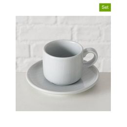 Boltze 2tlg. Set: Tasse "Bergen" in Grau - (H)6 x &Oslash; 11 cm - 16% | Gedeckter-tisch