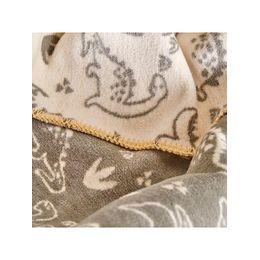 Bella Maison Babydecke "Dino" in Khaki - 53% | Gr&ouml;&szlig;e 100x120 cm | Decken