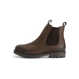 TRAVELIN' Leder-Chelsea-Boots in Braun - 52% | Gr&ouml;&szlig;e 40 | Stiefeletten