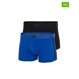 Adidas 2er-Set: Boxershorts in Blau/ Schwarz - 31% | Gr&ouml;&szlig;e XXL | Herren-waesche