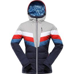 Alpine Pro Ski-/ Snowboardjacke "Feedra" in Dunkelblau/ Grau - 63% | Gr&ouml;&szlig;e M | Damen-outdoorjacken