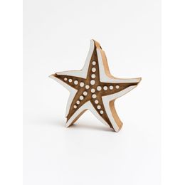 Samimi Blockdruck-Stempel ''Sea Star'' in Natur/ Wei&szlig; - (L)10 x (B)10 cm - 28% | Kreativbedarf-diy