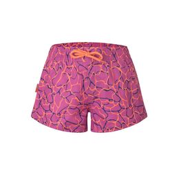 Trollkids Badeshorts "Haukland" in Pink/ Orange/ Dunkelblau - 39% | Gr&ouml;&szlig;e 110 | Kinder-bademode