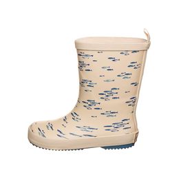 POM POM Gummistiefel "AOP" in Blau/ Beige - 46% | Gr&ouml;&szlig;e 27 | Kinder-outdoor-sport-schuhe