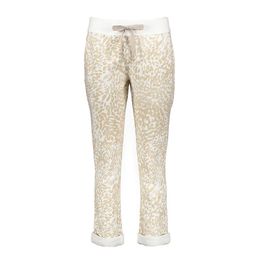 Juvia Sweathose in Beige/ Wei&szlig; - 76% | Gr&ouml;&szlig;e L | Damenhosen