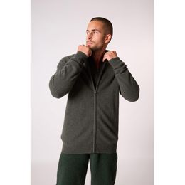 Perfect Cashmere Kaschmir-Cardigan "Cody" in Khaki - 56% | Gr&ouml;&szlig;e M | Herren-pullover-cardigans