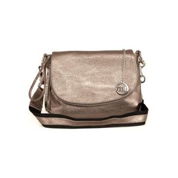 Mia Tomazzi Leder-Umh&auml;ngetasche "Pontida" in Braun - (B)28 x (H)20 x (T)8 cm - 75% | Damen-taschen
