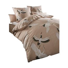 HEINE HOME Renforc&eacute;-Bettw&auml;scheset in Beige - 50% | Gr&ouml;&szlig;e 135x200 cm | Bettwaesche-bettwaren