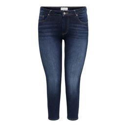 Only Carmakoma Jeans 'CARWILLY' Damen Gr&ouml;&szlig;e 32/34 blau