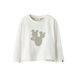 Lil'atelier Shirt Jungen Gr&ouml;&szlig;e 98 taupe / wei&szlig;