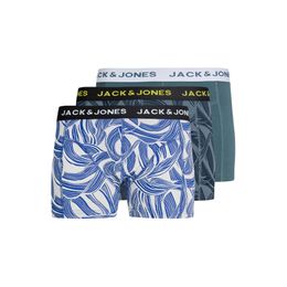 Jack & Jones Jack & Jones Boxershorts 'JACSWIRLS' Herren Gr&ouml;&szlig;e XS blau / grau / gr&uuml;n / wei&szlig;
