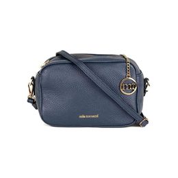 Mia Tomazzi Leder-Umh&auml;ngetasche "Astolfo" in Dunkelblau - (B)23 x (H)16 x (T)11 cm - 75% | Damen-taschen