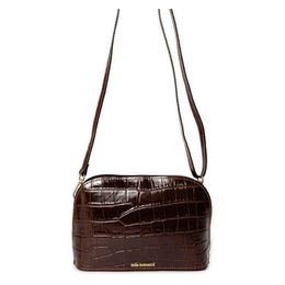 Mia Tomazzi Leder-Umh&auml;ngetasche ''Avancinio'' in Braun - (B)24 x (H)17 x (T)9 cm - 74% | Damen-taschen