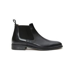 British Passport Leder-Chelsea-Boots in Schwarz - 66% | Gr&ouml;&szlig;e 38 | Stiefeletten